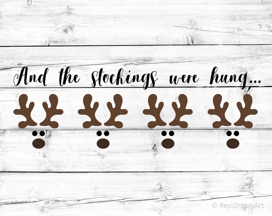 The Stockings Were Hung Svg, Stocking Sign Svg, Christmas Svg ...