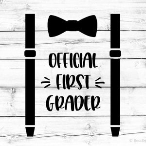 First Grade Svg Official First Grader Svg for Cricut First Grade Tribe ...