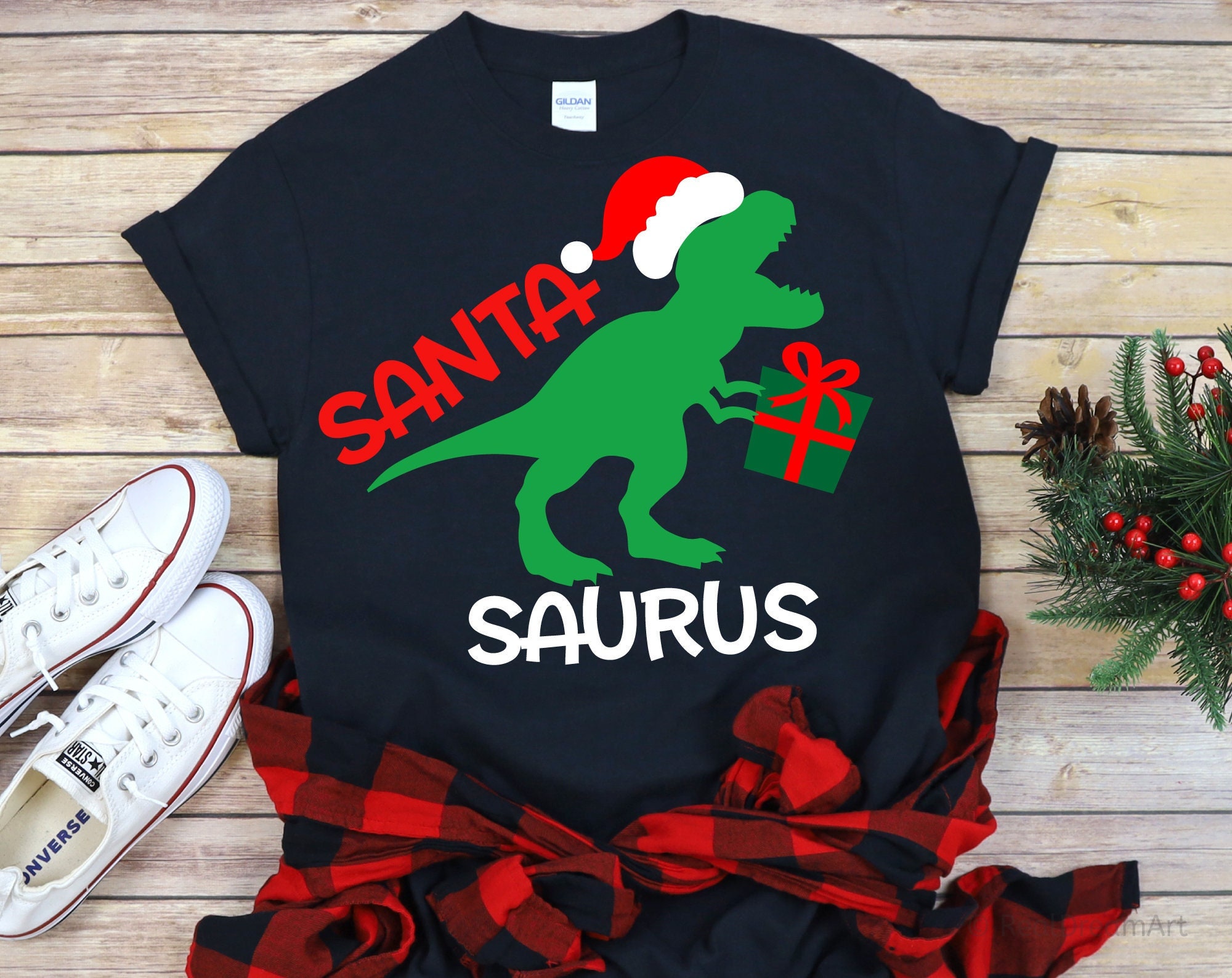 Christmas T-rex Svg, Santa Saurus Svg, Santa Dinosaur Svg, T-rex Svg ...