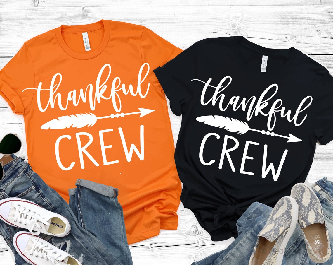 Thankful Crew Svg Thanksgiving Svg Family Thanksgiving Shirt - Etsy