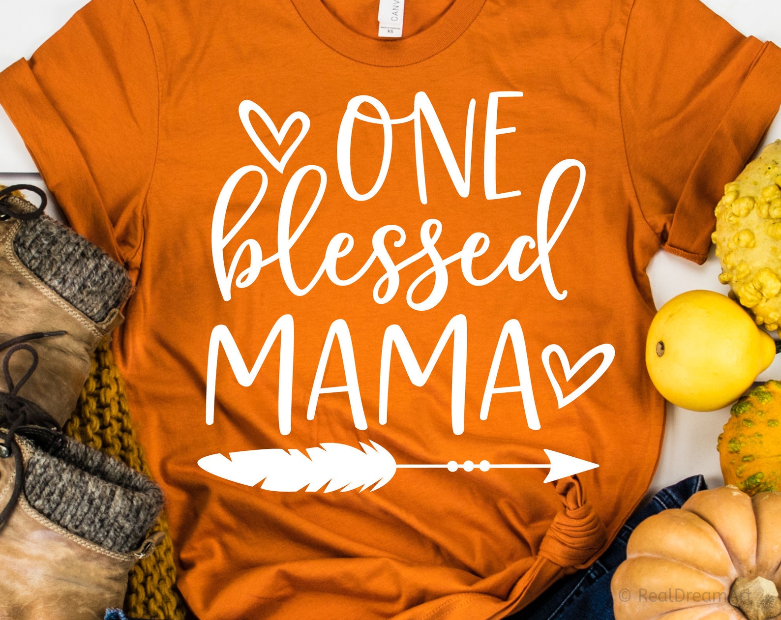 One Blessed Mama Svg Blessed Mom Svg Mom Life Shirt Svg Etsy