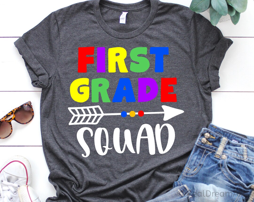 First Grade Squad Svg, 1st Grade Squad Svg, Back to School Svg, Kids ...