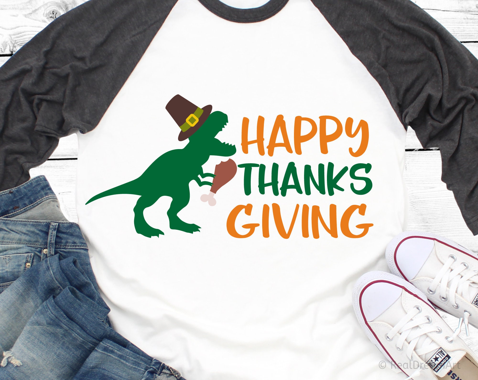 Thanksgiving T-rex Svg Happy Thanksgiving Svg Fall Svg - Etsy