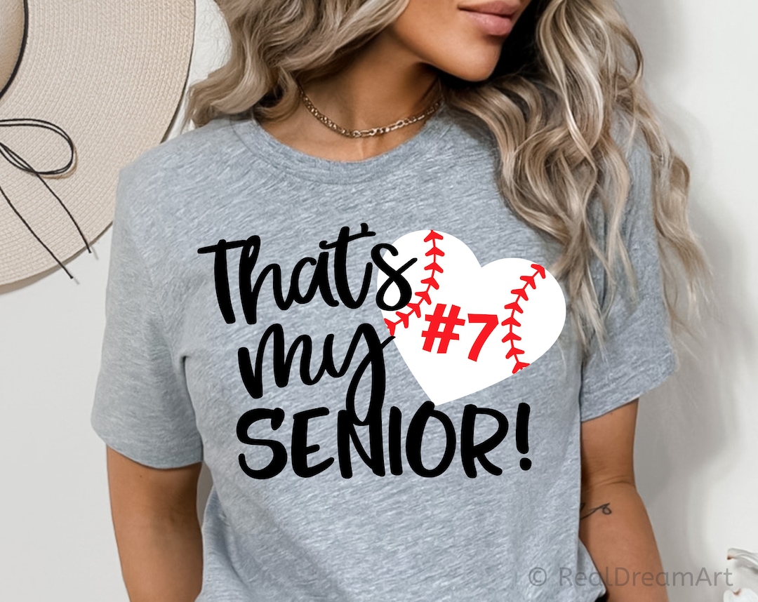 That's My Senior Svg, Mom Baseball Svg, Funny Baseball Shirt, Biggest ...