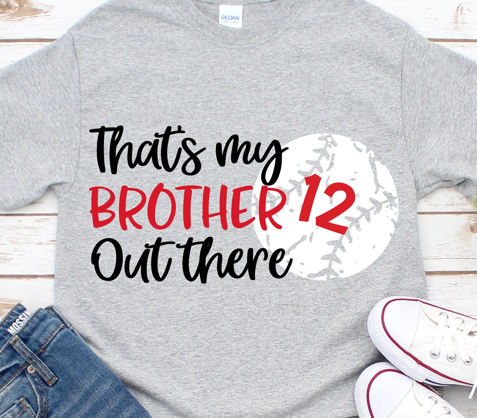 That’s My Brother Out There Svg, Baseball Svg, Personalized Baseball ...