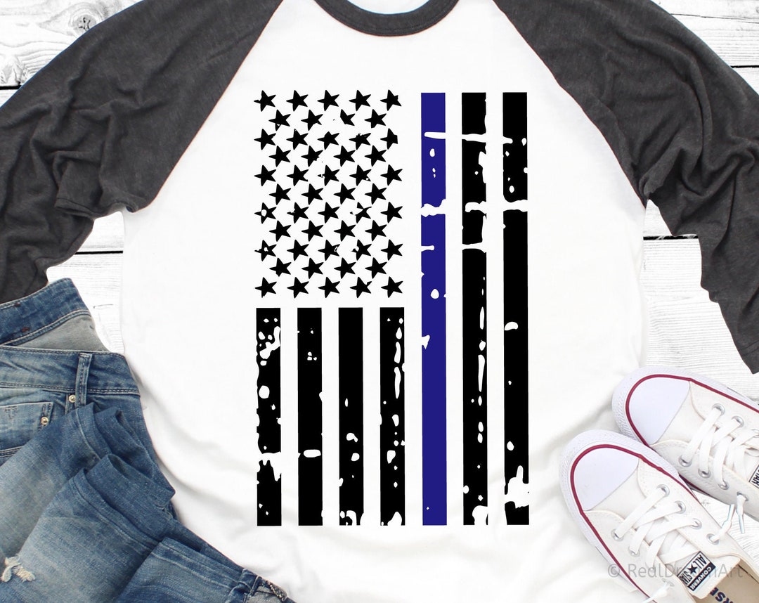 Police Distressed Flag Svg, Police Flag Svg, American Flag Svg, Police ...