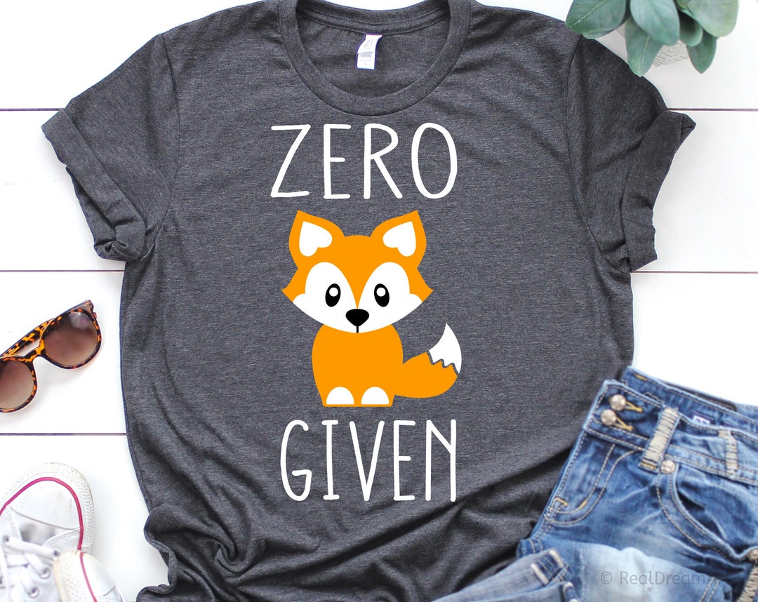 Zero Fox Given Svg Oh for Fox Sake Svg Funny Fox Svg Cute Fox Svg Red ...