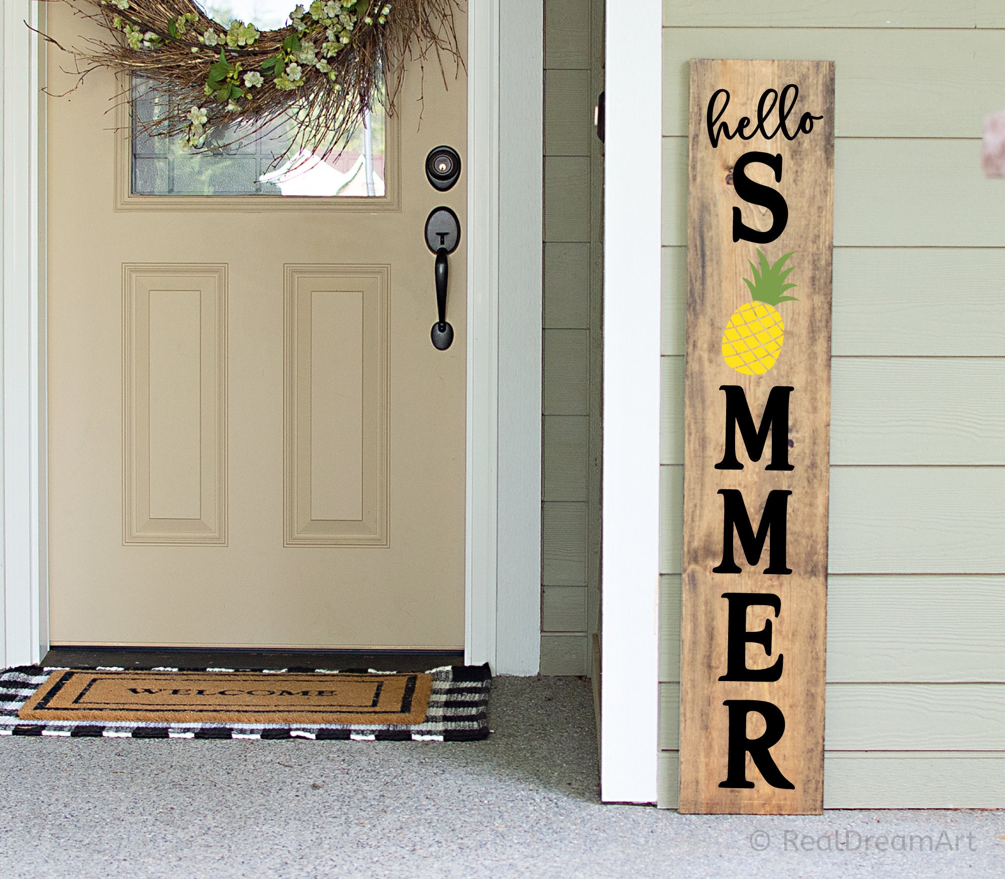 Hello Summer Porch Sign Svg Welcome Porch Sign Summer Svg | Etsy