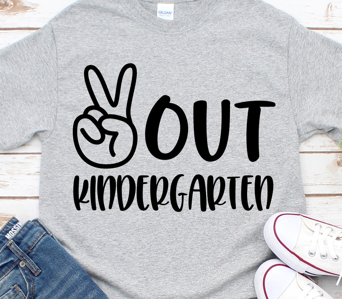 Peace Out Kindergarten Svg Last Day of School Svg Last Day | Etsy