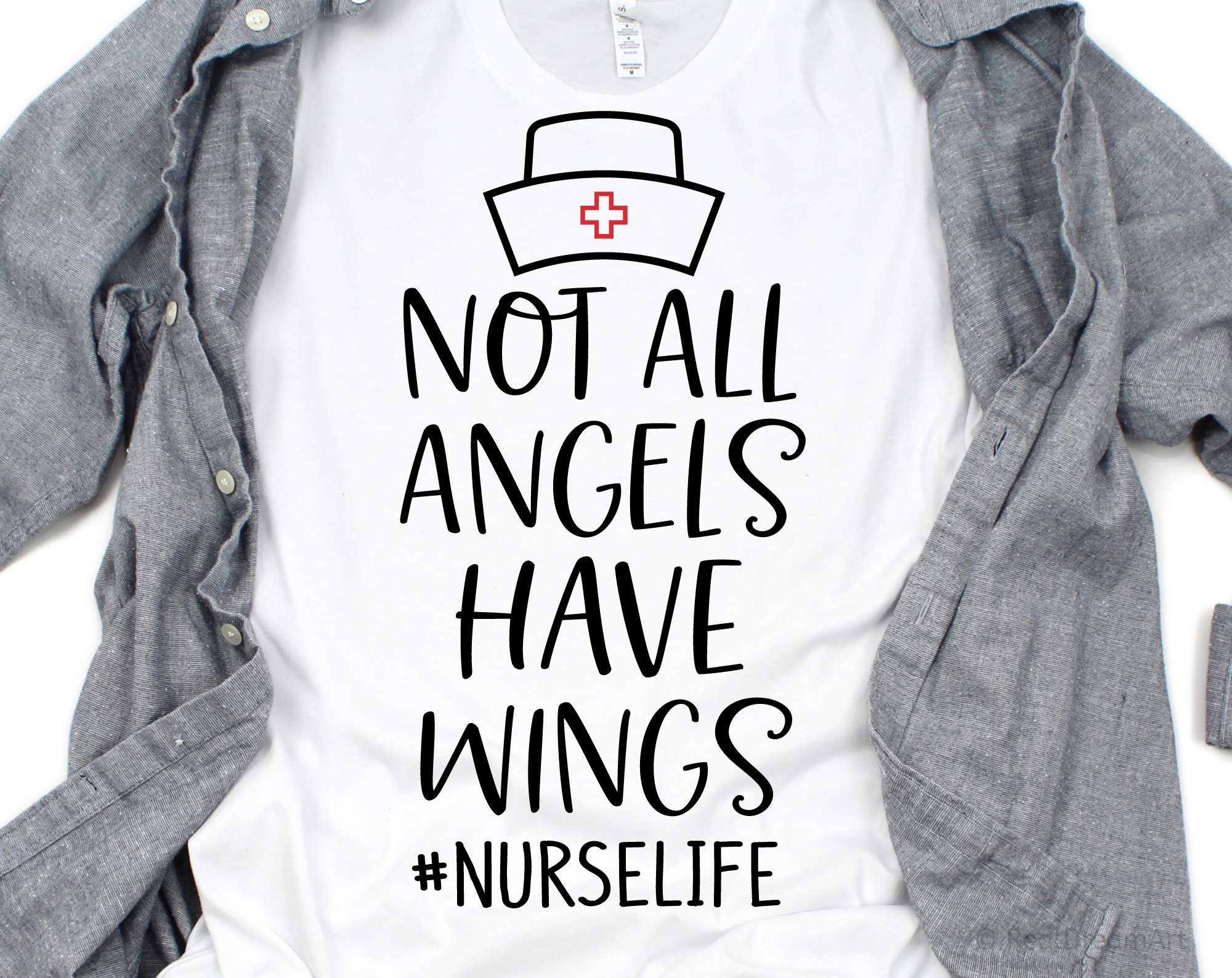 Nurse Svg Not All Angels Have Wings Svg Nurse Appreciation - Etsy