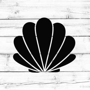Seashell Svg Seashell Silhouette Svg Mermaid Shell Svg Sea - Etsy