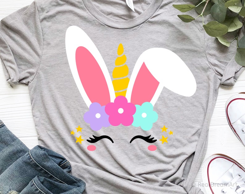 Easter Unicorn Svg Bunny Unicorn Svg Eyelash Unicorn Easter | Etsy