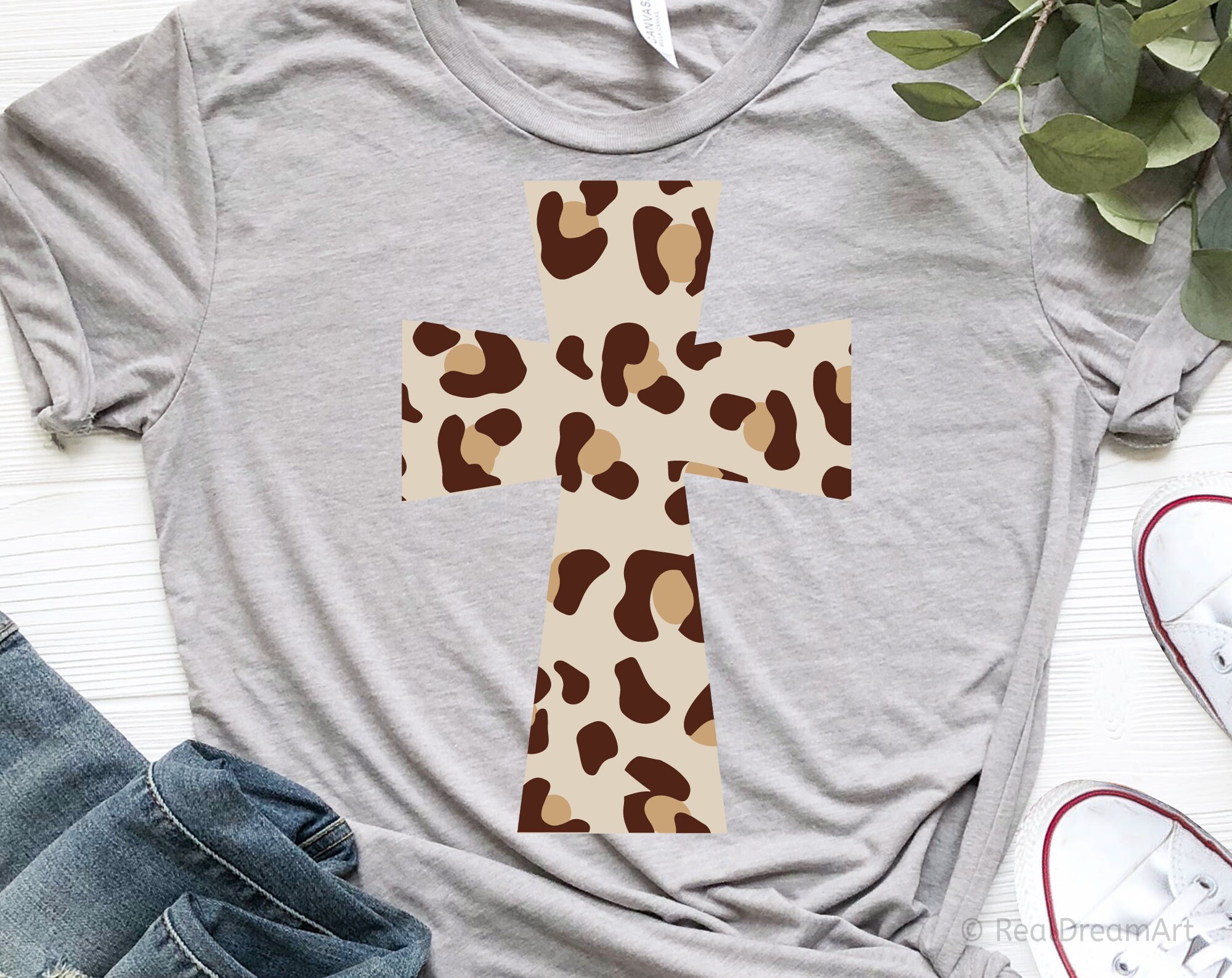 Leopard Print Cross Svg, Easter Cross Svg, Resurrection Svg, Christian ...