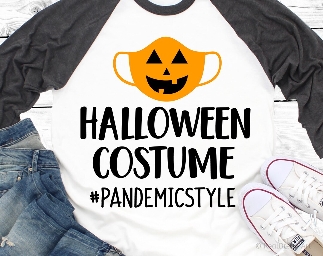 Halloween Costume Pandemic Style Svg, Pandemic Halloween Svg, Face Mask ...