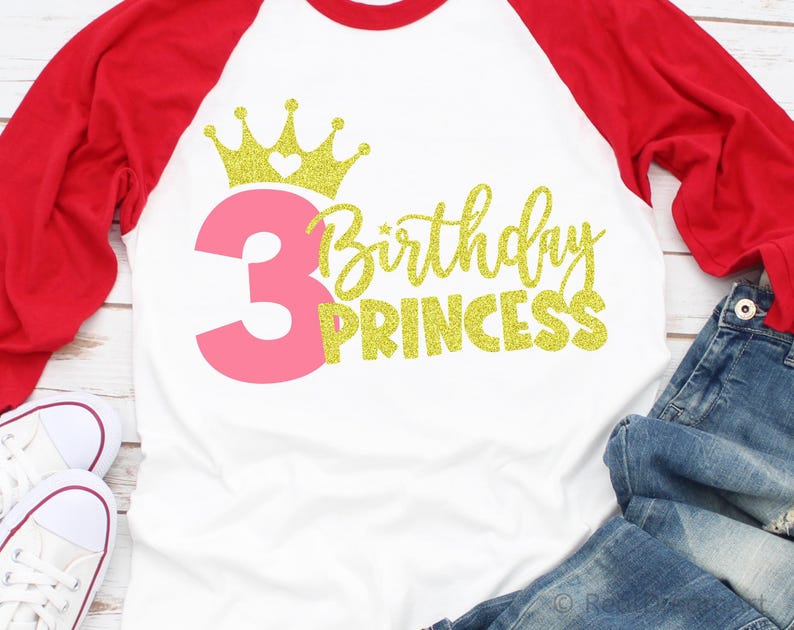 Third Birthday Princess Svg, 3rd Birthday Svg, Princess Svg, Baby Girl ...