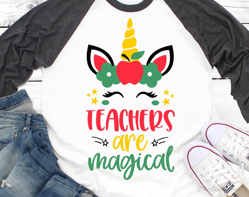 Teachers Are Magical Svg Unicorn Teacher Svg Teacher Shirt - Etsy