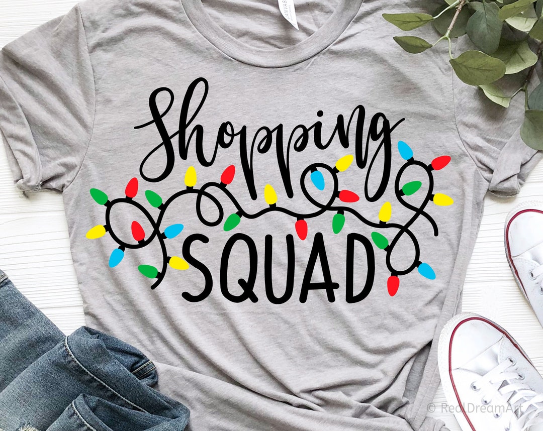 Shopping Crew Svg, Christmas Svg, Funny Christmas Shirt Svg, Family ...
