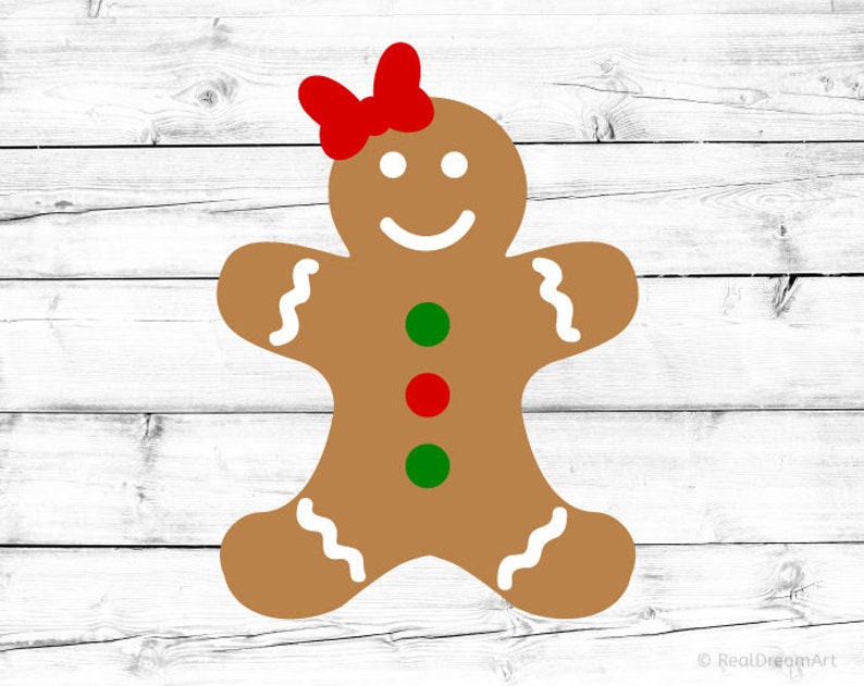 Gingerbread Girl Svg Ginger Man Svg Girl Gingerbread Svg Cut Etsy
