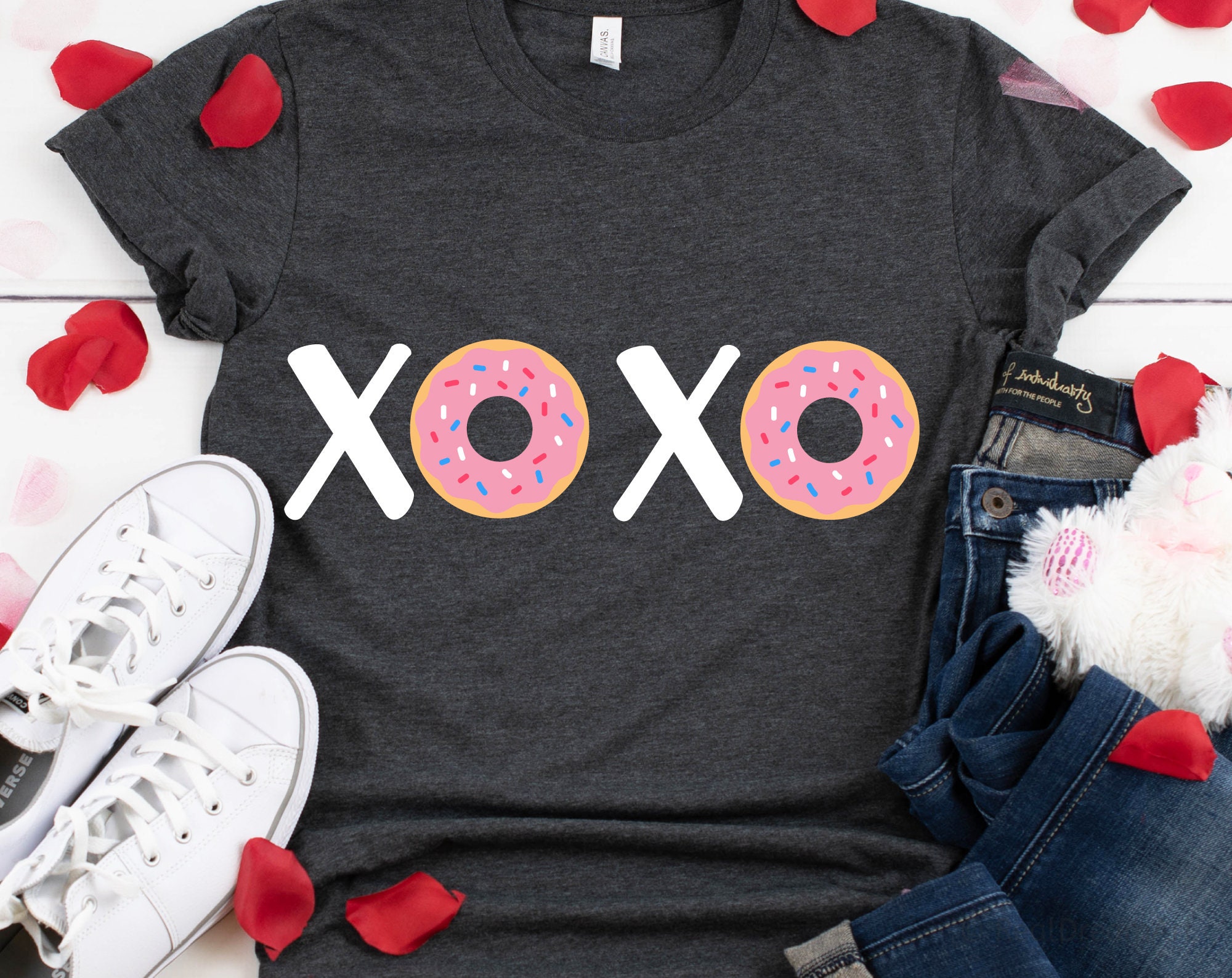 Funny Valentines Svg Donuts Svg XO XO Svg Girl Valentines - Etsy