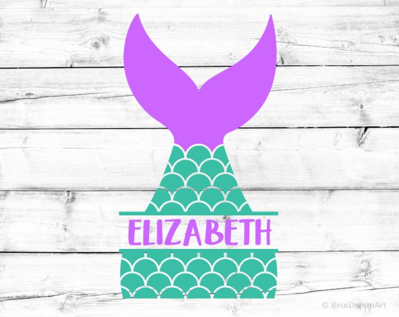 Mermaid Tail Svg Mermaid Monogram Svg Mermaid Shell Svg - Etsy
