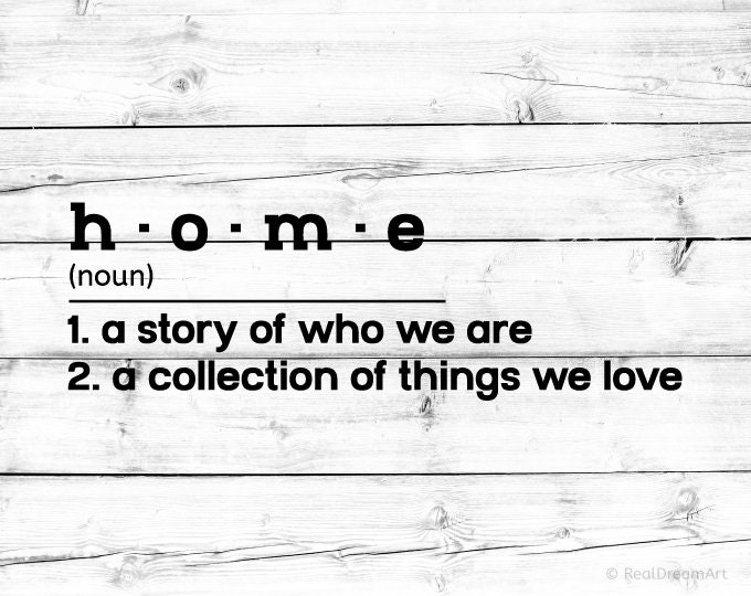 Home a Story of Who We Are a Collection of Things We Love Home - Etsy