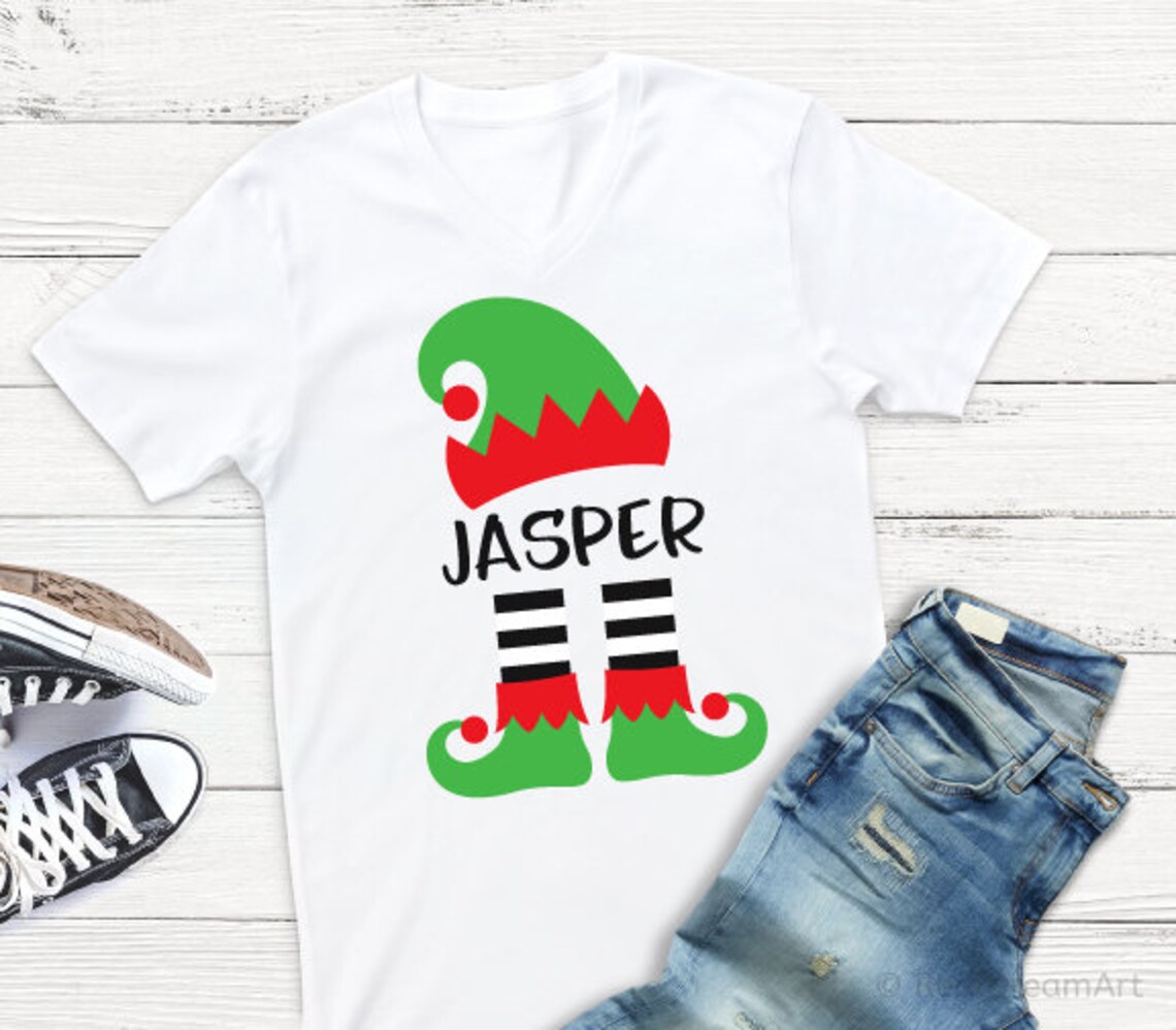 Boy Elf Monogram Svg Boy Elf Svg Christmas Svg Elf Hat Svg - Etsy