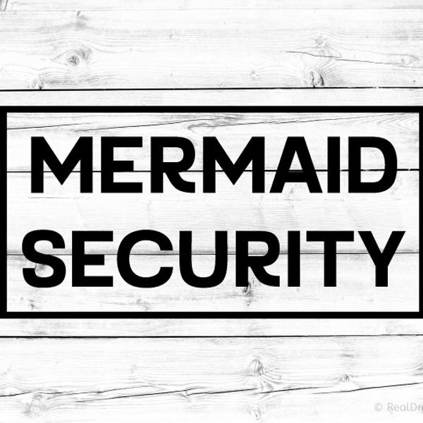 Mermaid Security Svg - Etsy