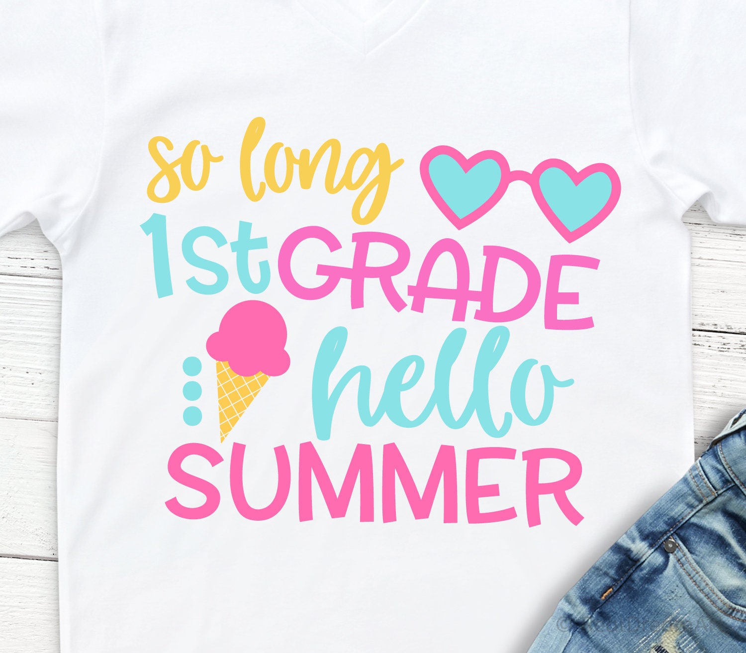 So Long 1st Grade Svg, Hello Summer Svg, Last Day of School, Summer ...