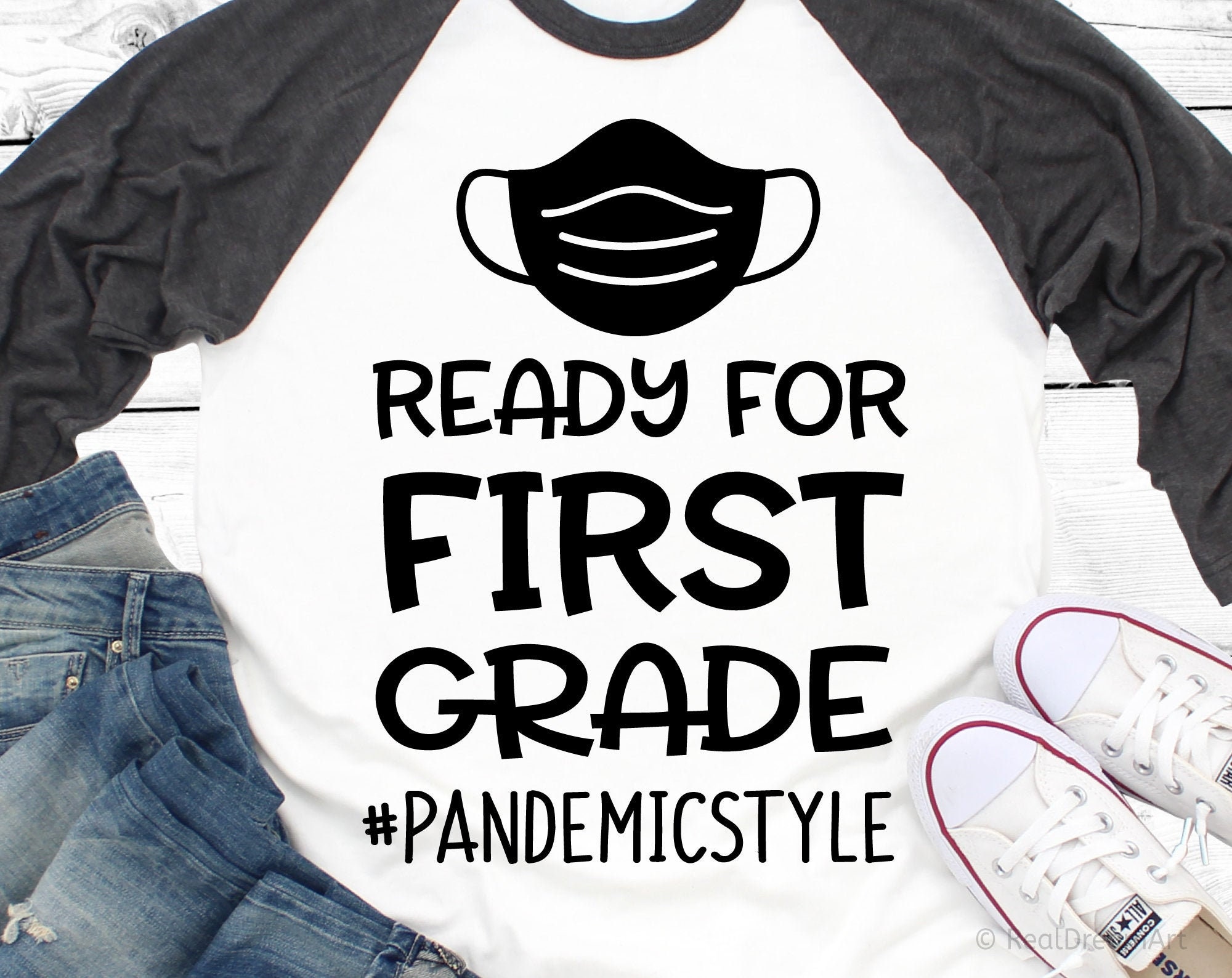 Ready for First Grade Svg, Back to School Svg, First Day of School Svg ...