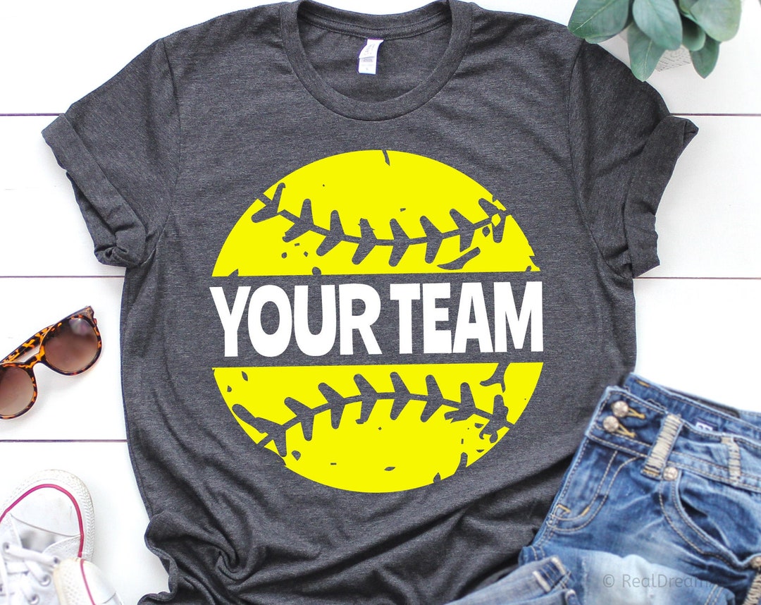 Softball Monogram Frame Svg, Softball Team Svg, Softball Svg, Grunge ...