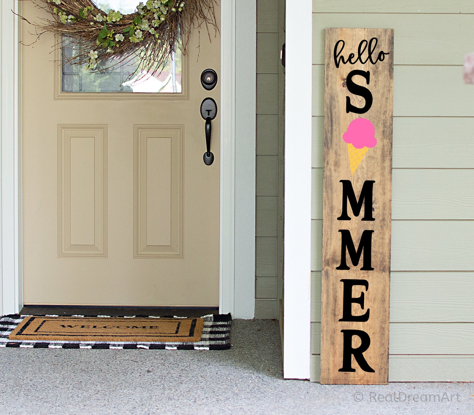 Hello Summer Porch Sign Svg Welcome Porch Sign Summer Svg - Etsy