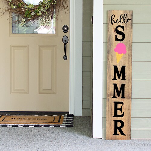Hello Summer Porch Sign Svg Welcome Porch Sign Summer Svg - Etsy