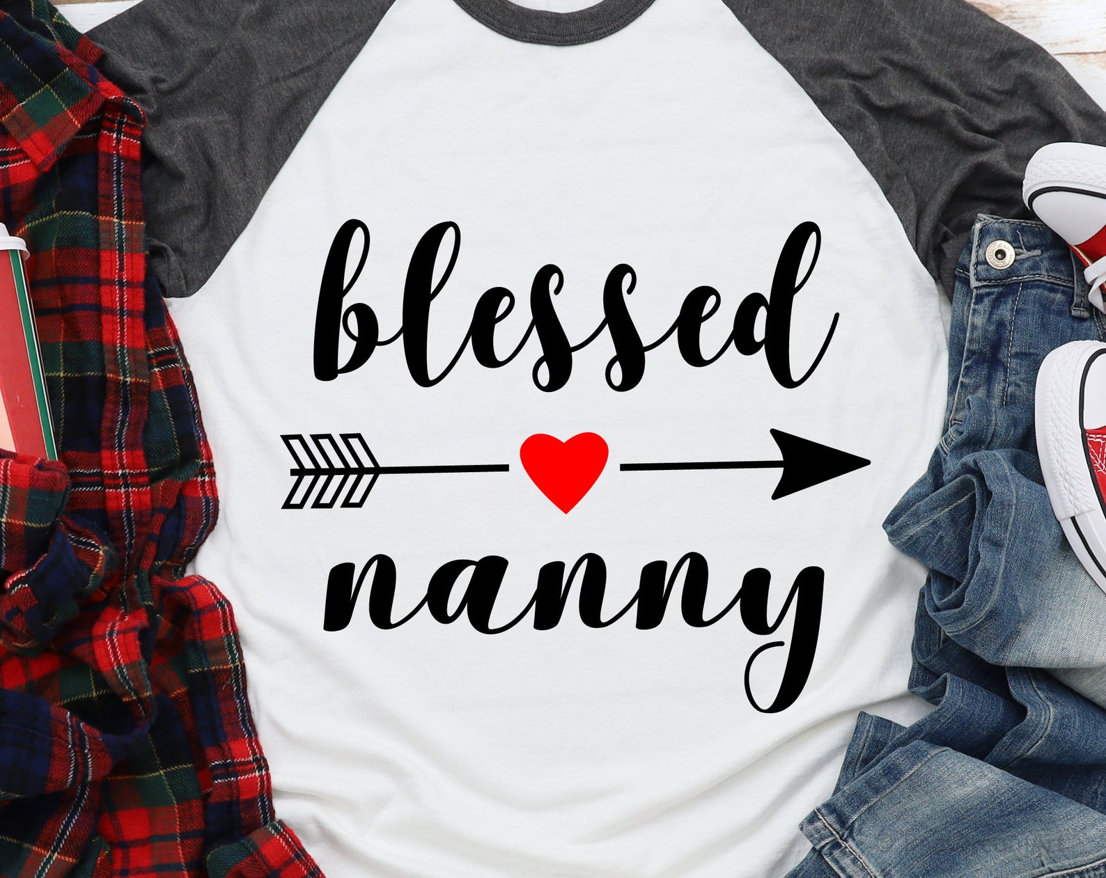 Blessed Nanny Svg Arrows Svg Best Nanny Ever Nana Svg Blessed - Etsy