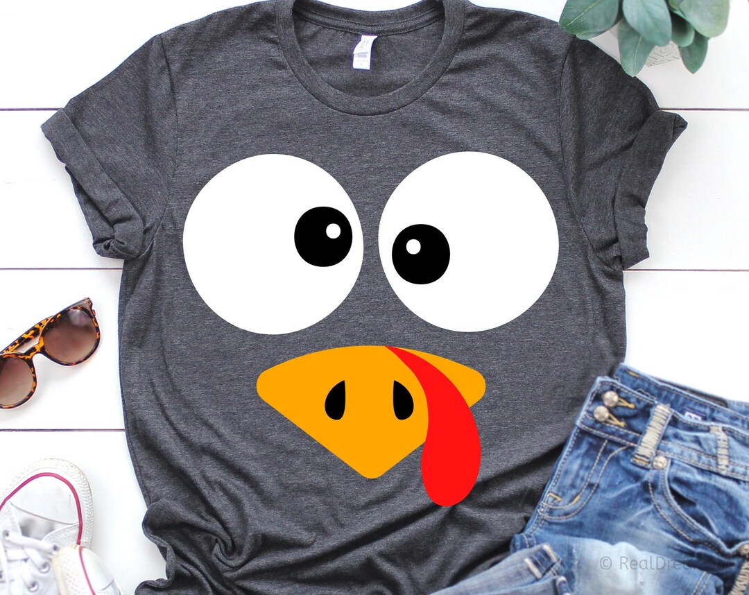 Turkey Face Svg, Kids Thanksgiving Svg, Funny Turkey Face Svg ...