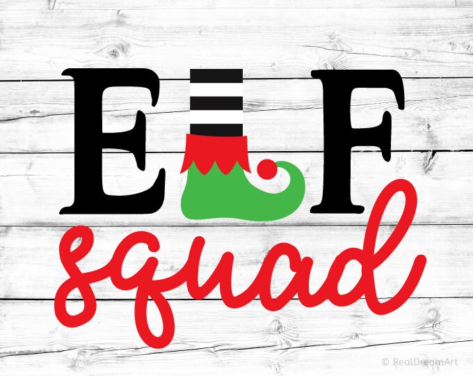 Elf Squad Svg Christmas Svg Elf Shirt Svg Kids Christmas | Etsy
