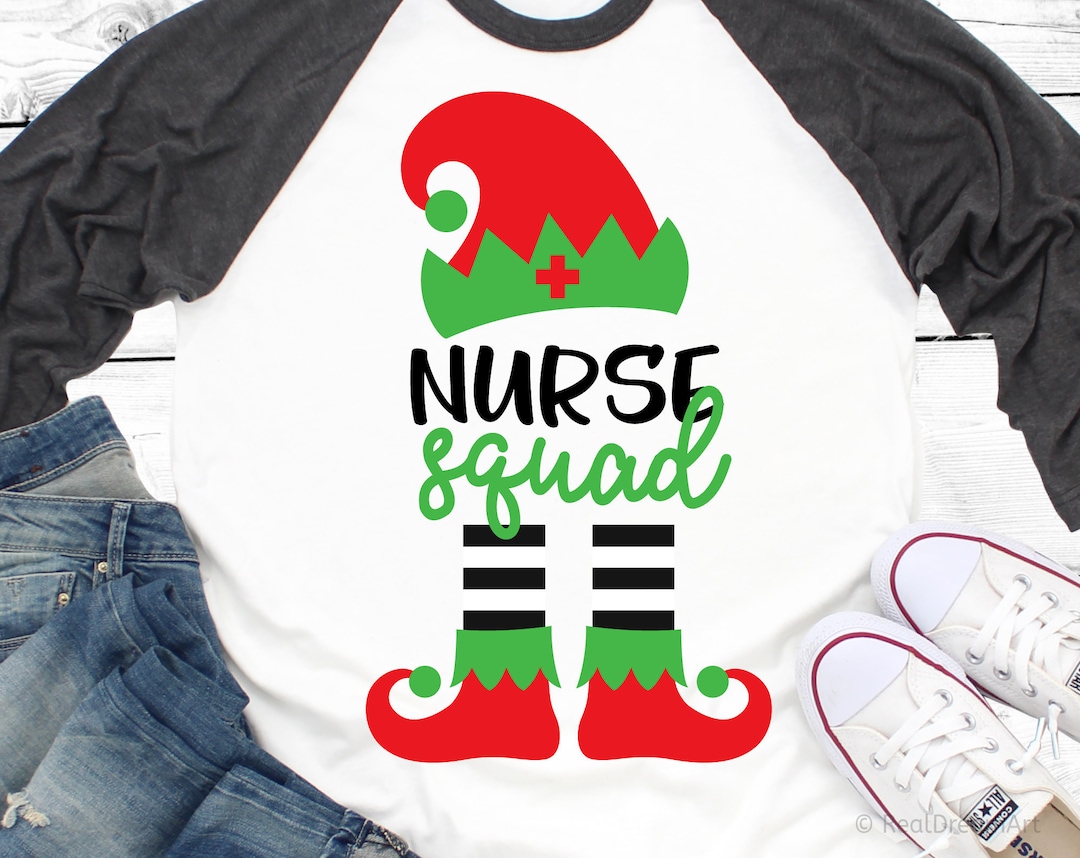 Nurse Squad Svg, Elf Squad Svg, Christmas Svg, Nurse Christmas Shirt ...