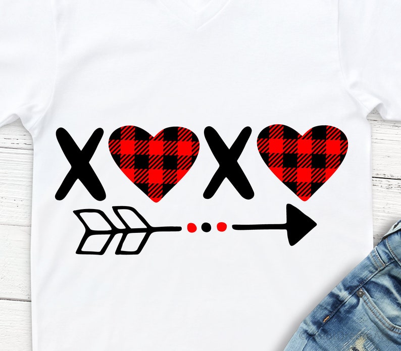 Xo Xo Svg Valentines Day Svg Hugs and Kisses Svg Girl - Etsy