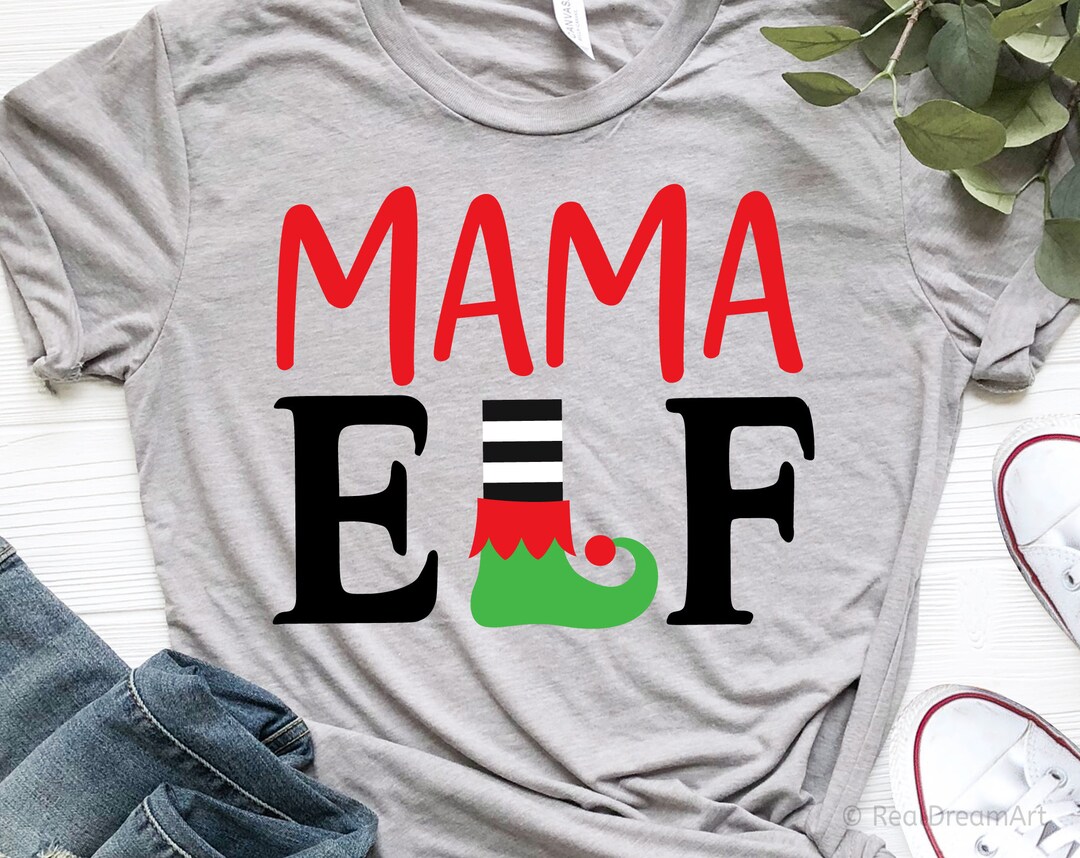 Mom Christmas Svg, Mama Elf Svg, Christmas Svg, Elf Family Svg, Elf ...