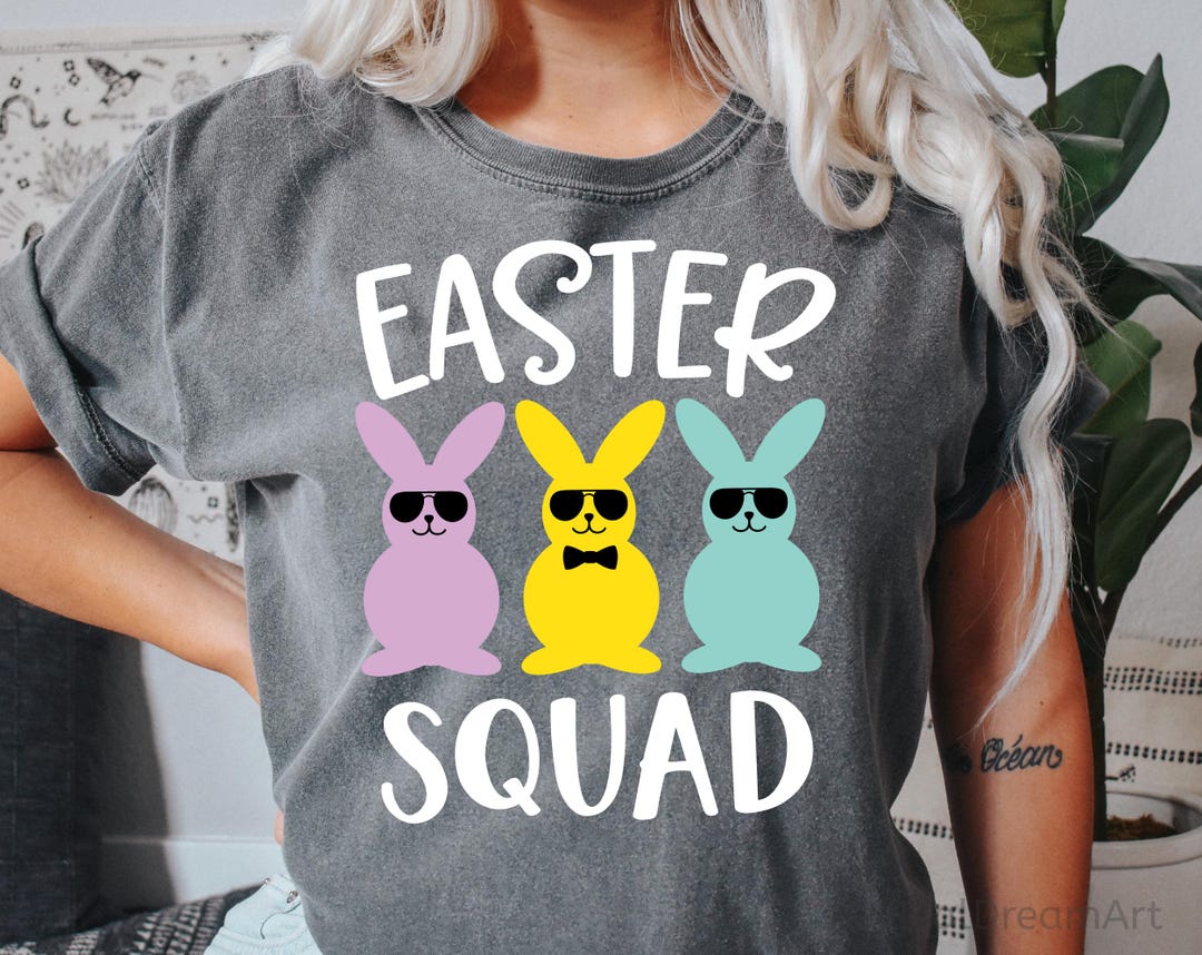 Easter Bunny Svg, Easter Squad Svg, Kids Easter Svg, Funny Easter Svg ...