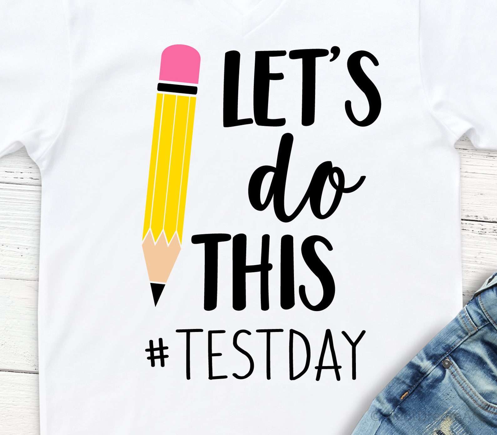 Test Day Svg Testing 1 2 3 Svg Teacher Svg Lets Do This | Etsy