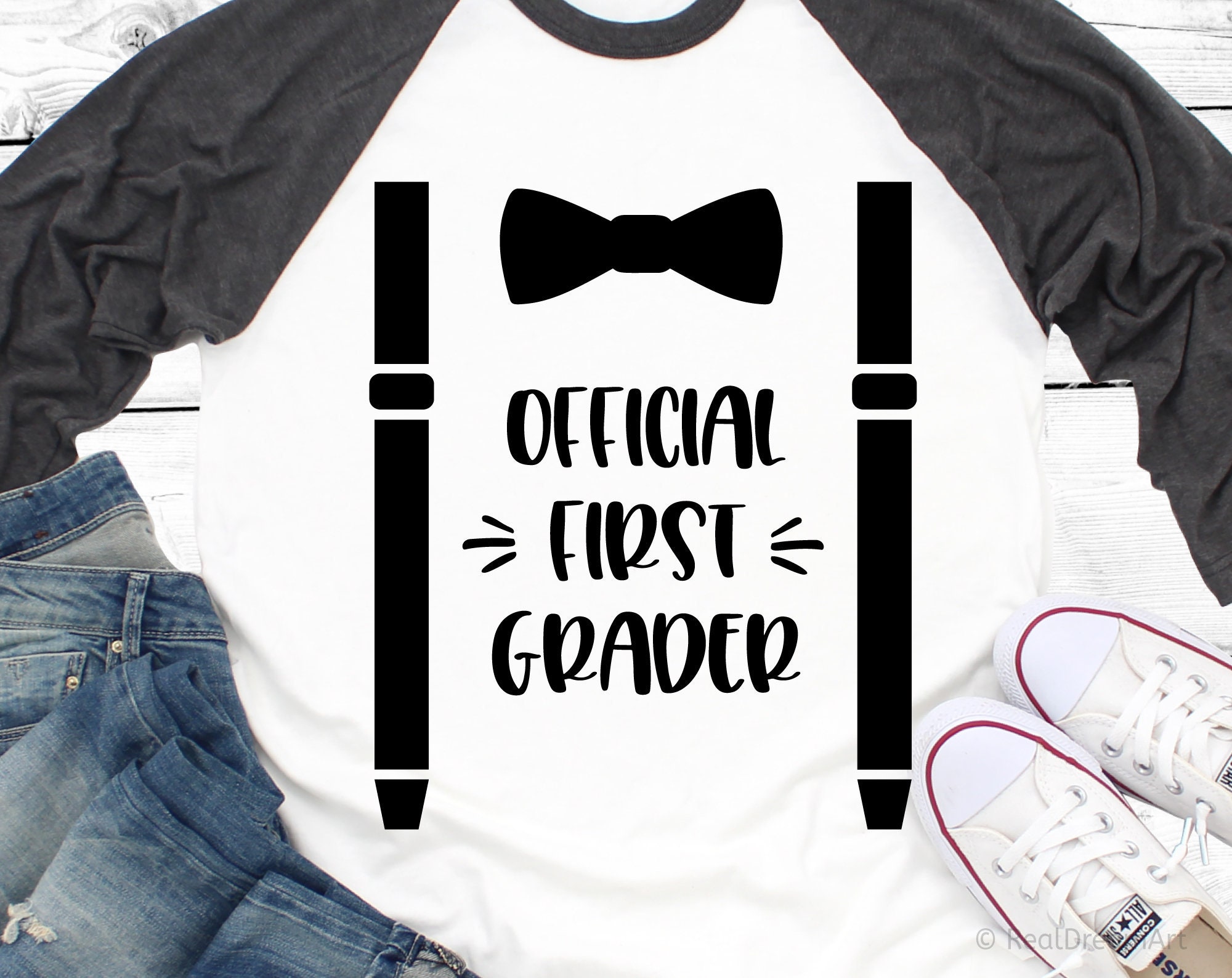 First Grade Svg Official First Grader Svg for Cricut First | Etsy