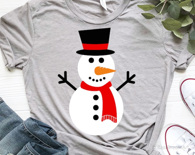 Snowman Svg Christmas Svg Snowman Cricut Christmas | Etsy