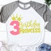 Third Birthday Princess Svg, 3rd Birthday Svg, Princess Svg, Baby Girl ...