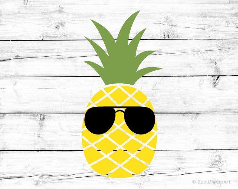 Pineapple With Sunglasses Svg Pineapple Svg for Cricut - Etsy