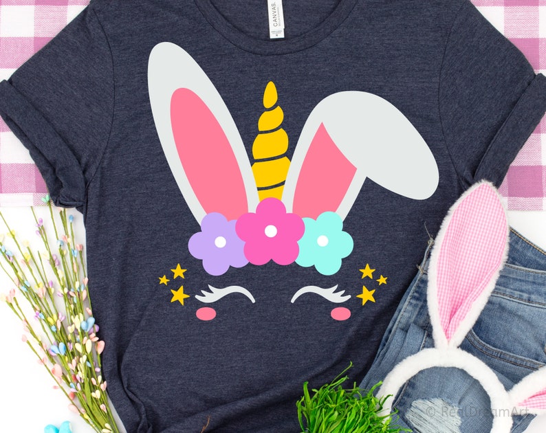Easter Unicorn Svg Bunny Unicorn Svg Eyelash Unicorn Easter | Etsy