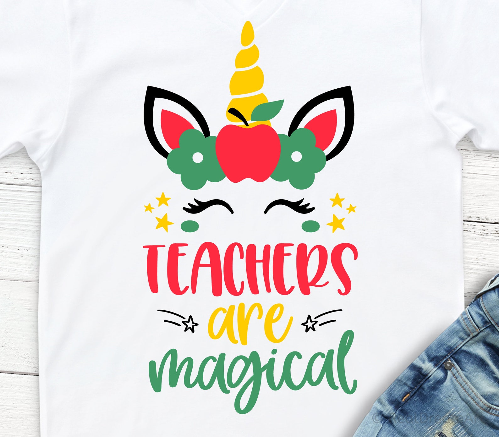 Teachers Are Magical Svg, Unicorn Teacher Svg, Teacher Shirt Svg ...
