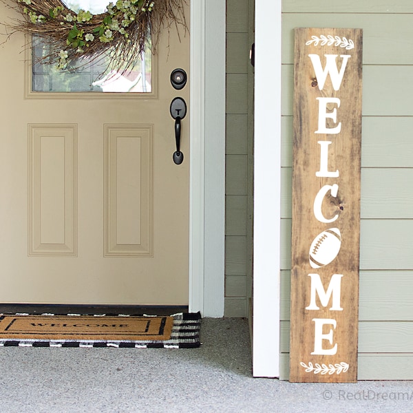 Football Porch Sign - Etsy