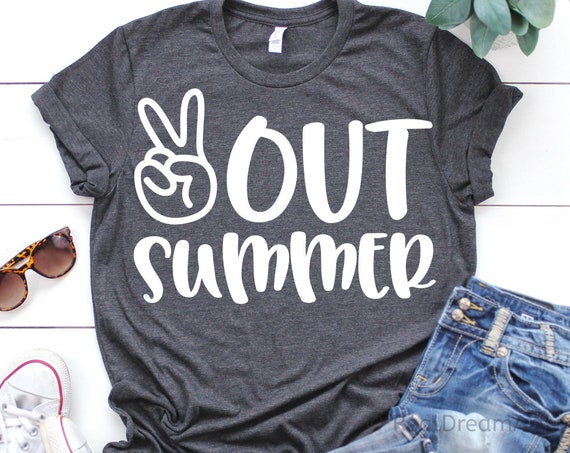 First Day of School Svg Peace Out Summer Svg Funny Back to - Etsy