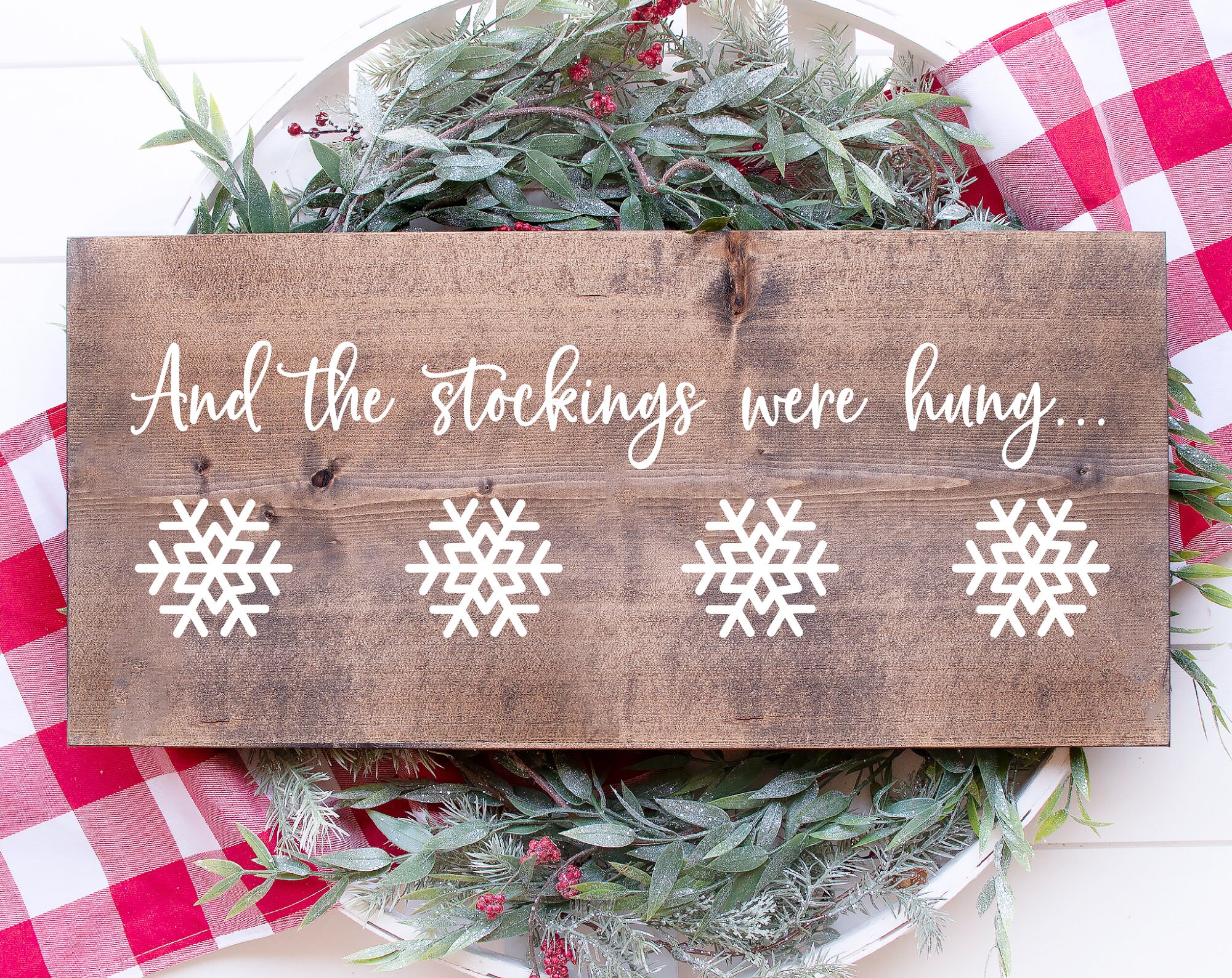 And the Stockings Were Hung Svg Stockings Sign Svg Christmas - Etsy