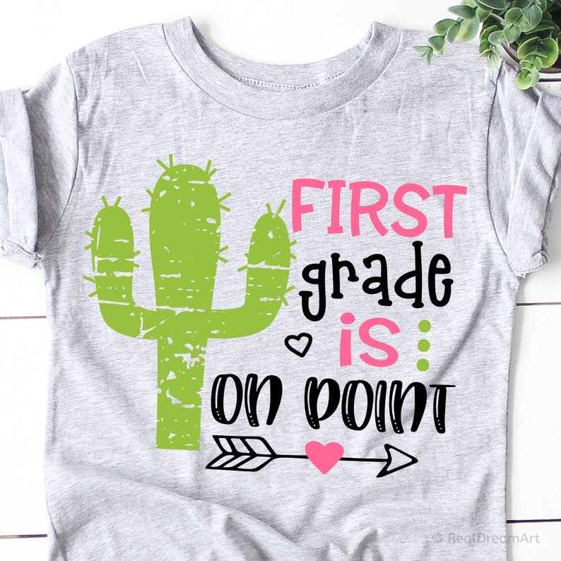 First Grade is on Point Svg Girl 1st Grade Back to School - Etsy